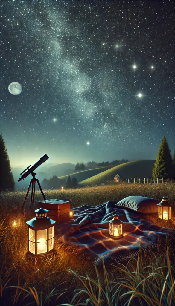 Stargazing Night on a Quiet Hill - ASMR Scripts